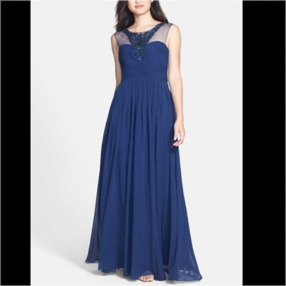 JS Collections | Dresses | Js Collection Beaded Prom Evening Wedding ...